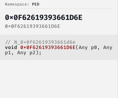 N_0x0f62619393661d6e - FiveM Natives @ Cfx.re Docs