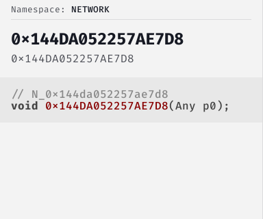 N_0x144da052257ae7d8 - FiveM Natives @ Cfx.re Docs