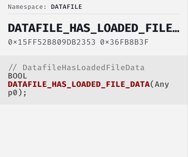 DatafileHasLoadedFileData - FiveM Natives @ Cfx.re Docs