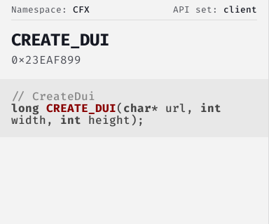CreateDui - FiveM Natives @ Cfx.re Docs