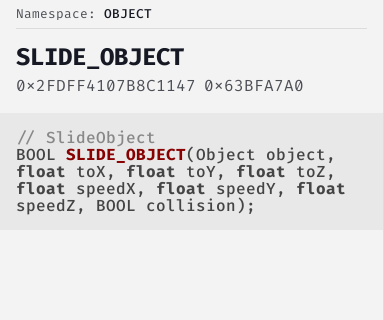 SlideObject - FiveM Natives @ Cfx.re Docs