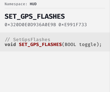 SetGpsFlashes - FiveM Natives @ Cfx.re Docs