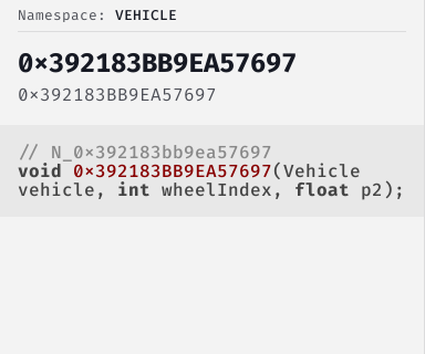 SetTyreSoftnessMultiplier - FiveM Natives @ Cfx.re Docs