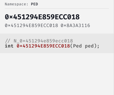 GetPedHelmetStoredHatPropIndex - FiveM Natives @ Cfx.re Docs