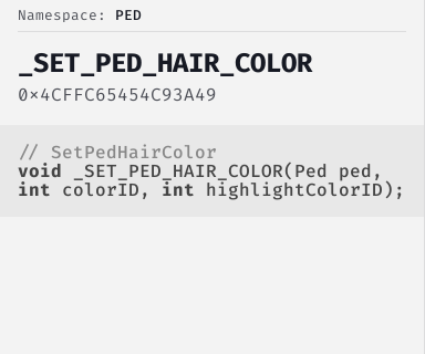 Ped Hair Color - Discussion - Cfx.re Community