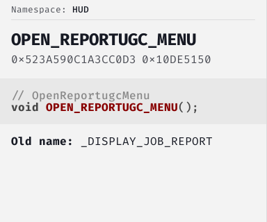 OpenReportugcMenu - FiveM Natives @ Cfx.re Docs