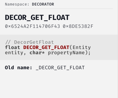 Decorgetfloat Fivem Natives Cfx Re Docs