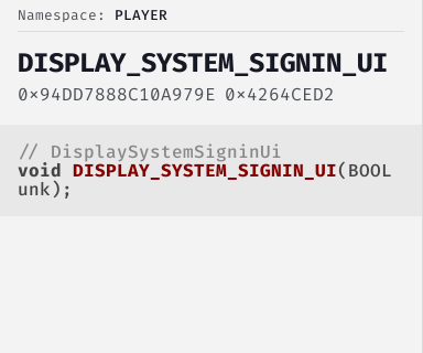 DisplaySystemSigninUi - FiveM Natives @ Cfx.re Docs
