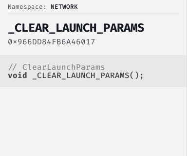 Clearlaunchparams Fivem Natives Cfx Re Docs