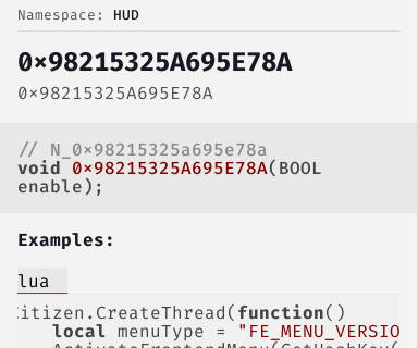 SetMouseCursorVisible - FiveM Natives @ Cfx.re Docs