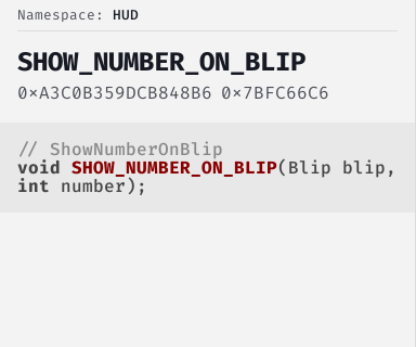 ShowNumberOnBlip - FiveM Natives @ Cfx.re Docs