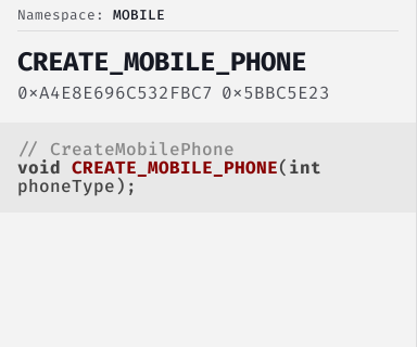 CreateMobilePhone - FiveM Natives @ Cfx.re Docs