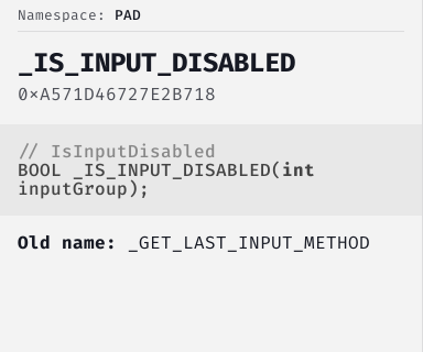 IsUsingKeyboard - FiveM Natives @ Cfx.re Docs