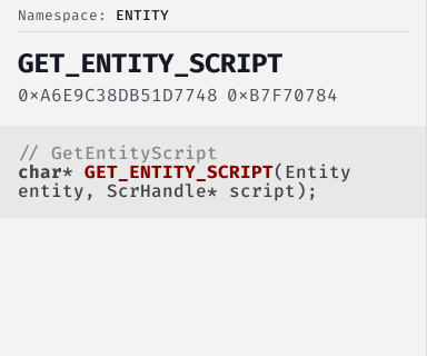 GetEntityScript - FiveM Natives @ Cfx.re Docs