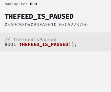 ThefeedIsPaused - FiveM Natives @ Cfx.re Docs