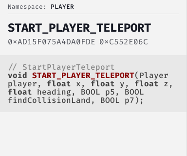 StartPlayerTeleport - FiveM Natives @ Cfx.re Docs
