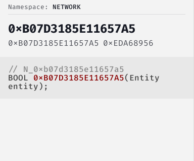 NetworkHasEntityBeenRegisteredWithThisThread - FiveM Natives @ Cfx.re Docs