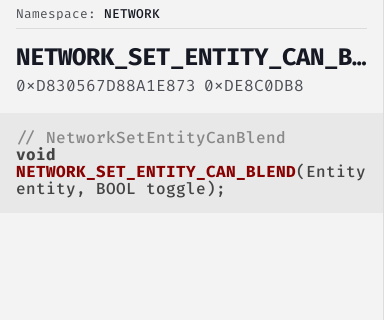 NetworkSetEntityCanBlend - FiveM Natives @ Cfx.re Docs
