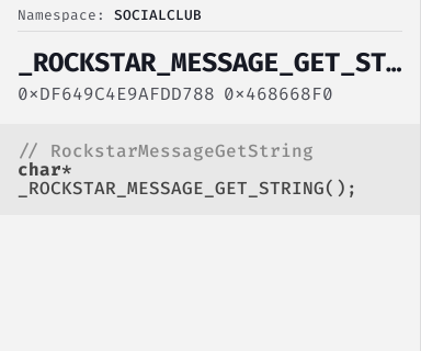 RockstarMessageGetString - FiveM Natives @ Cfx.re Docs