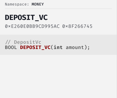 DepositVc - FiveM Natives @ Cfx.re Docs
