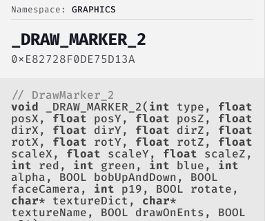 DrawMarker_2 - FiveM Natives @ Cfx.re Docs