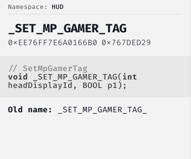 SetMpGamerTagVisibilityAll - FiveM Natives @ Cfx.re Docs