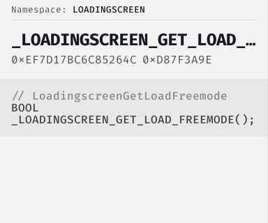 LoadingscreenGetLoadFreemode - FiveM Natives @ Cfx.re Docs