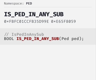 Ispedinanysub Fivem Natives Cfx Re Docs