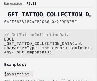 GetTattooShopDlcItemData - FiveM Natives @ Cfx.re Docs